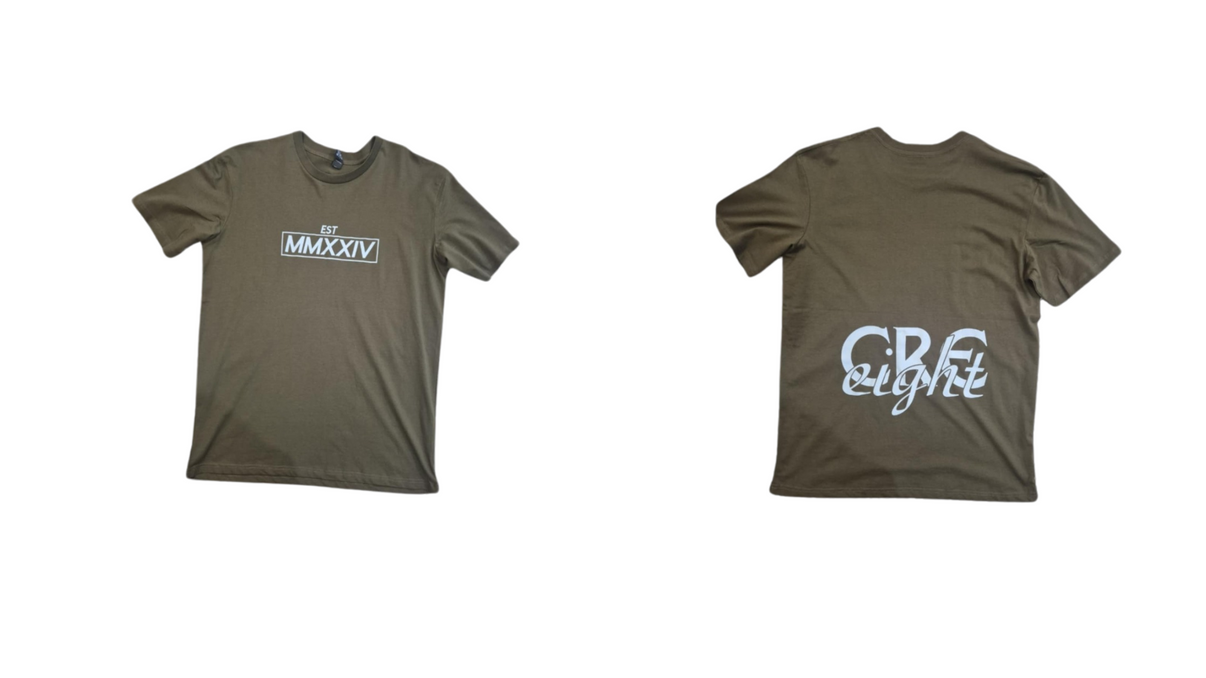 CRE-eight army green t-shirt