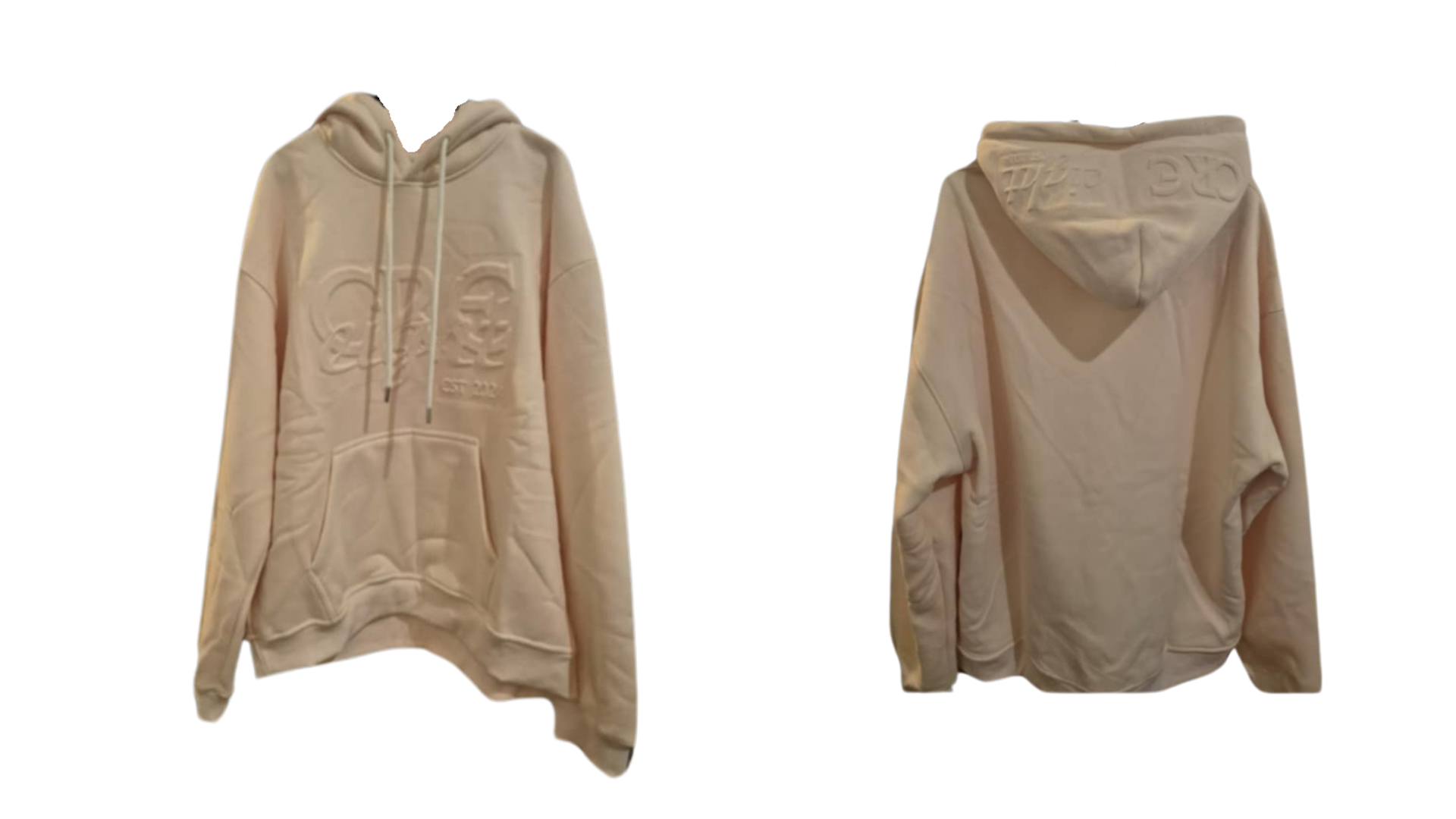 Embossed hoodie